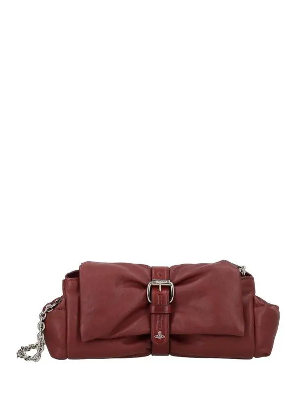 VIVIENNE WESTWOOD Hazel Treasure Mini Clutch With Belt - Bordeaux