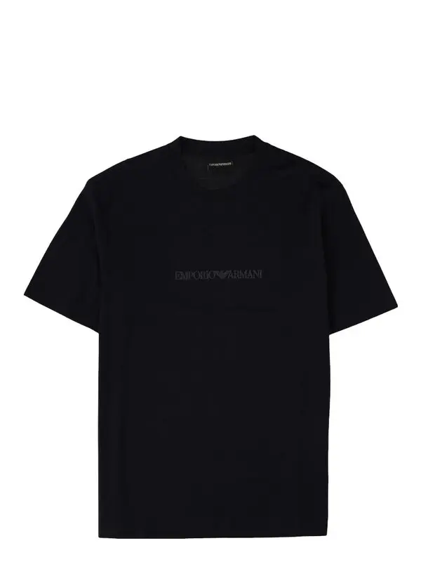 Emporio Armani Essential Pima Cotton Slim Fit T-shirt For - Black