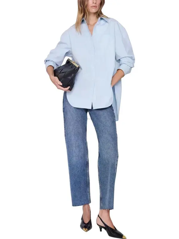 ANINE BING Scott Shirt Cloud - Blue