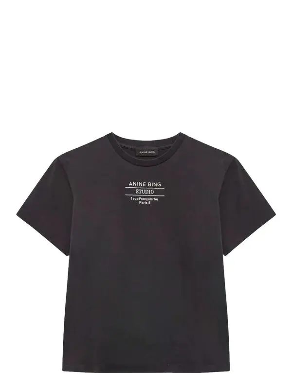 ANINE BING Shelley T-shirt Studio - Black