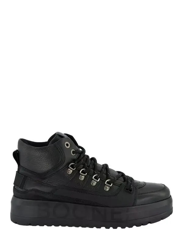 Bogner Logo-print Panelled Boots - Black