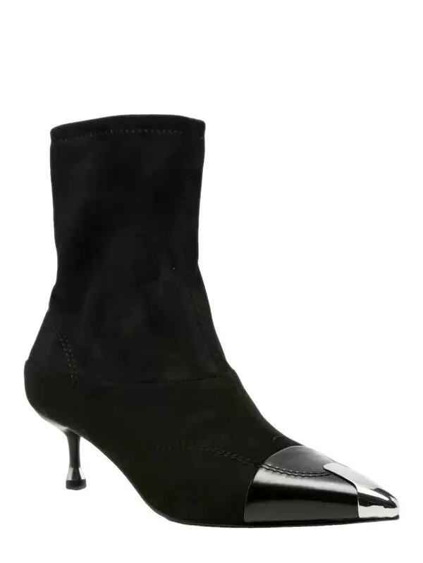 Liu Jo Metal-tip Kitten-heel Ankle Boots - Black