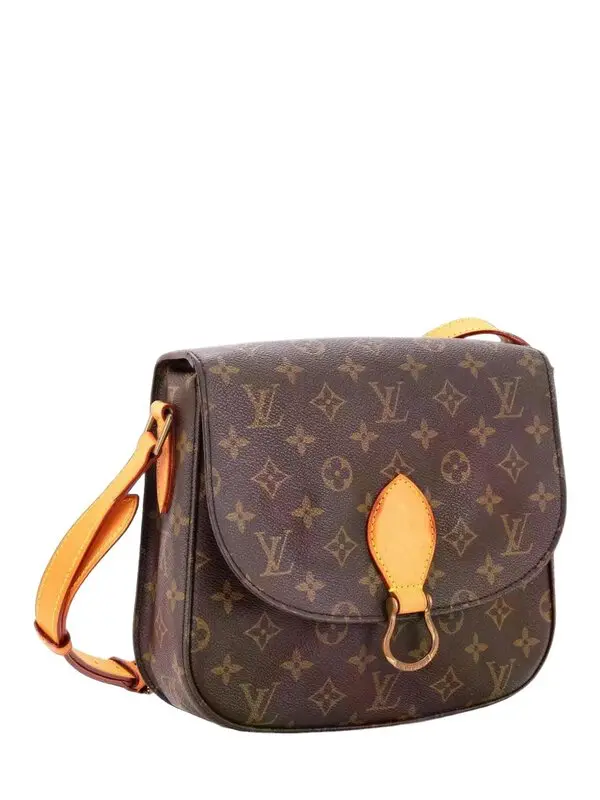 LOUIS VUITTON Saint Cloud Handbag Monogram Canvas Gm Crossbody Bag - Brown