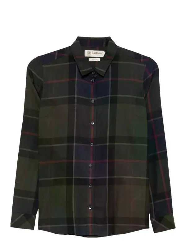 Barbour Check-pattern Long-sleeve Shirt - Green