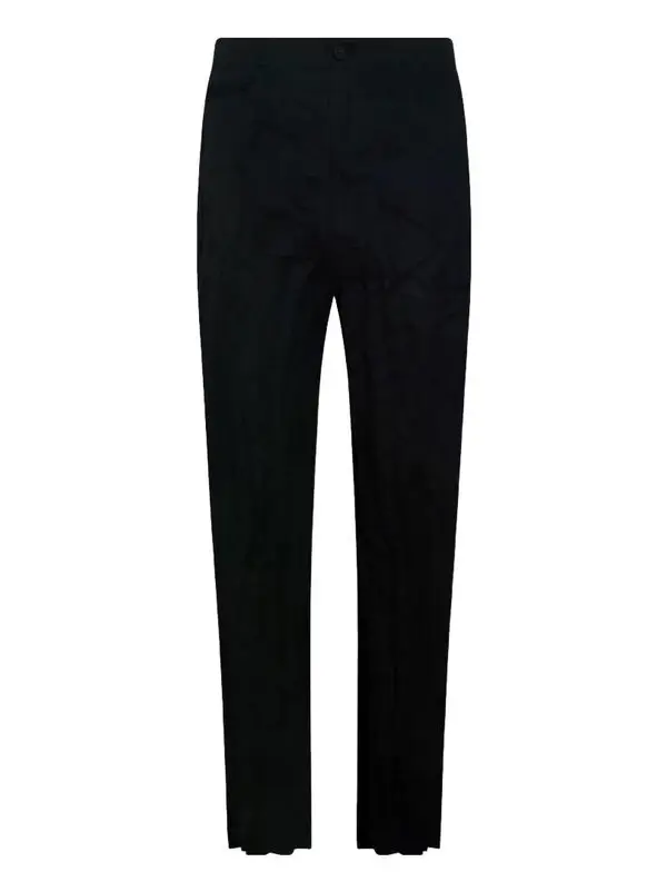 Comme Des Garçons Crinkled-effect Trousers - Black