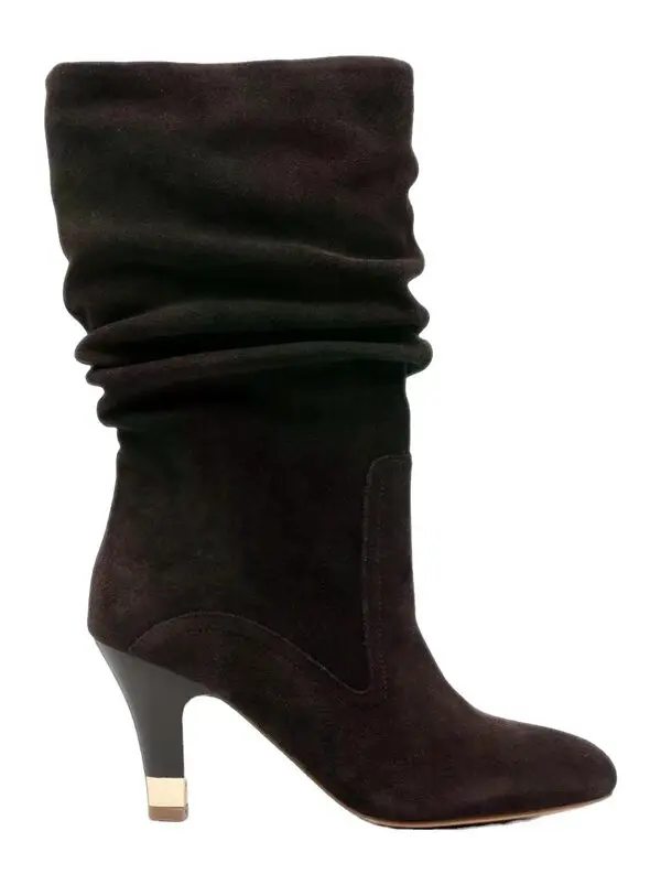 Liu Jo Blake Slouchy Suede Boots - Brown