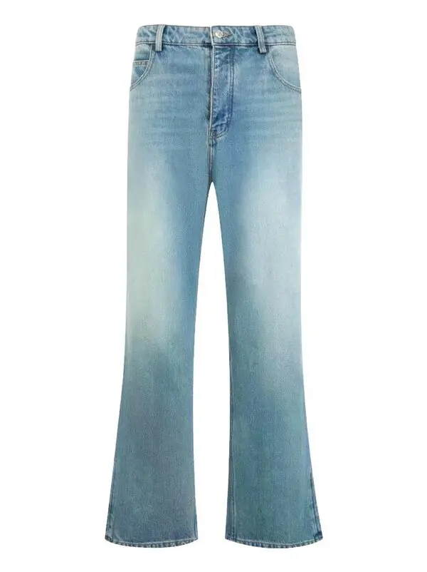 NAHMIAS Split-seam Straight-leg Jeans - Blue