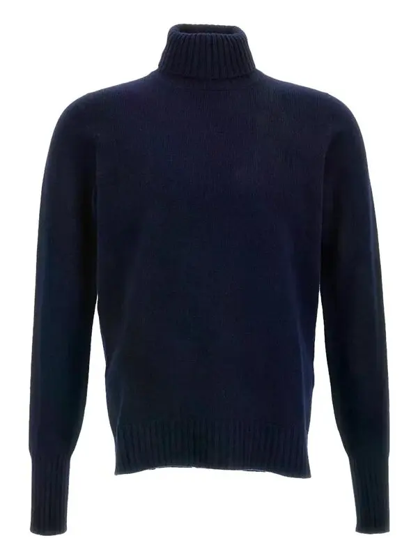DRUMOHR Jersey-knit Roll-neck Sweater - Blue