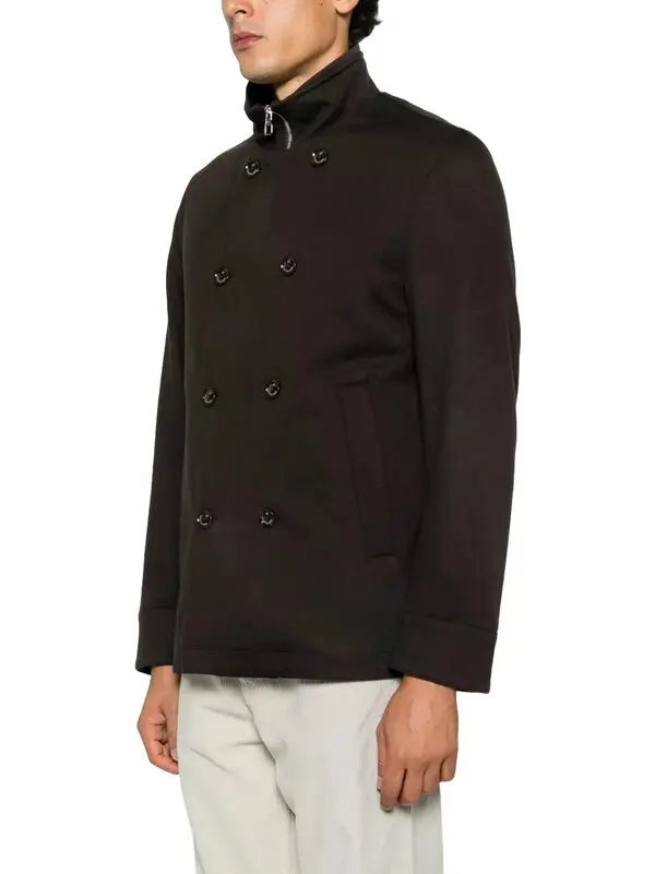 MONTECORE Double-breasted Jacket - Brown
