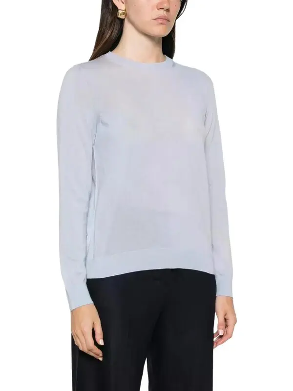 BOSS Fine-knit Wool Sweater - Blue