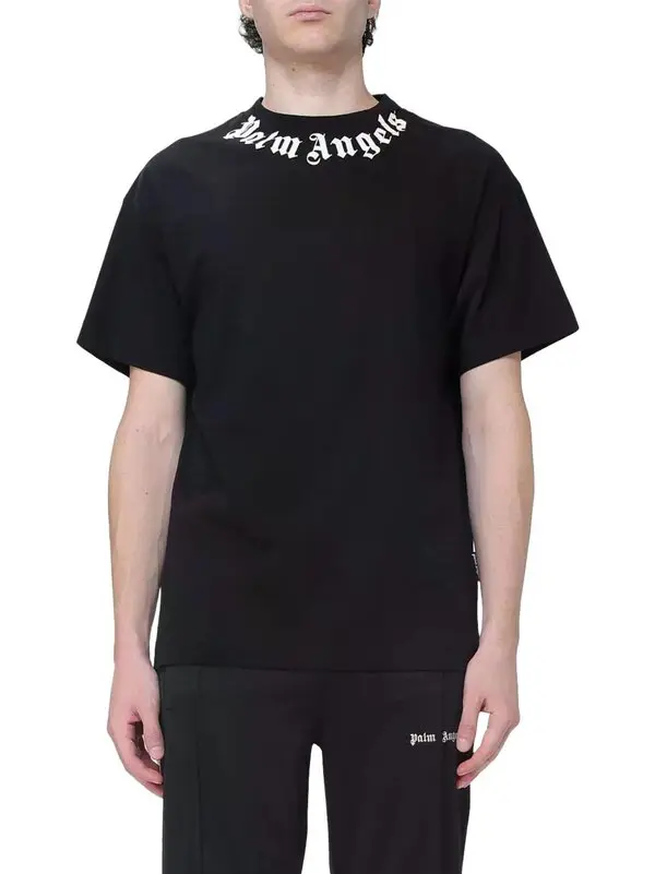 Palm Angels Logo-print T-shirt - Black