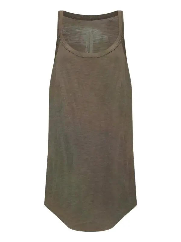 Rick Owens Gigi Ribbed-trim Tank Top - Grey