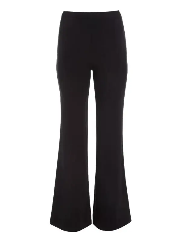 THE PARK Tessa High-waisted Flared Trousers - Black
