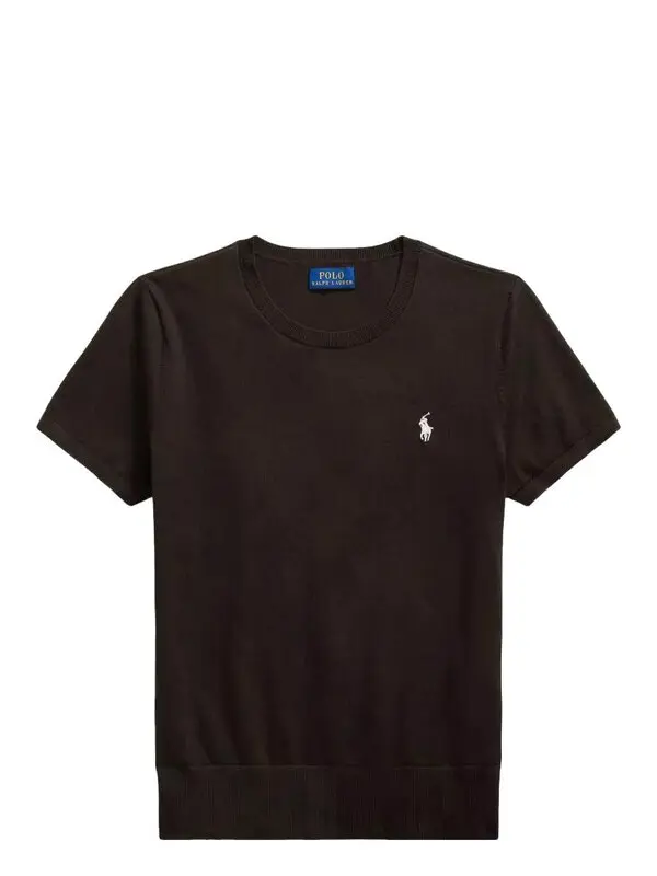 Polo Ralph Lauren Logo-embroidered Short-sleeve T-shirt - Brown