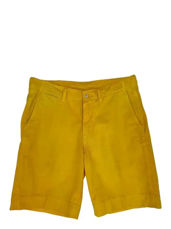 Ralph Lauren Embroidered Cotton Shorts - Yellow