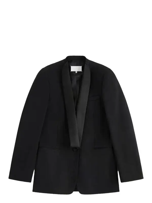 MAISON MARGIELA Grain De Poudre Tuxedo Blazer - Black