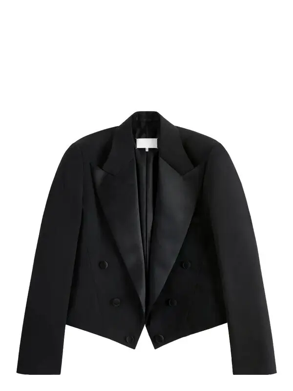 MAISON MARGIELA Grain-de-poudre Tuxedo Blazer - Black