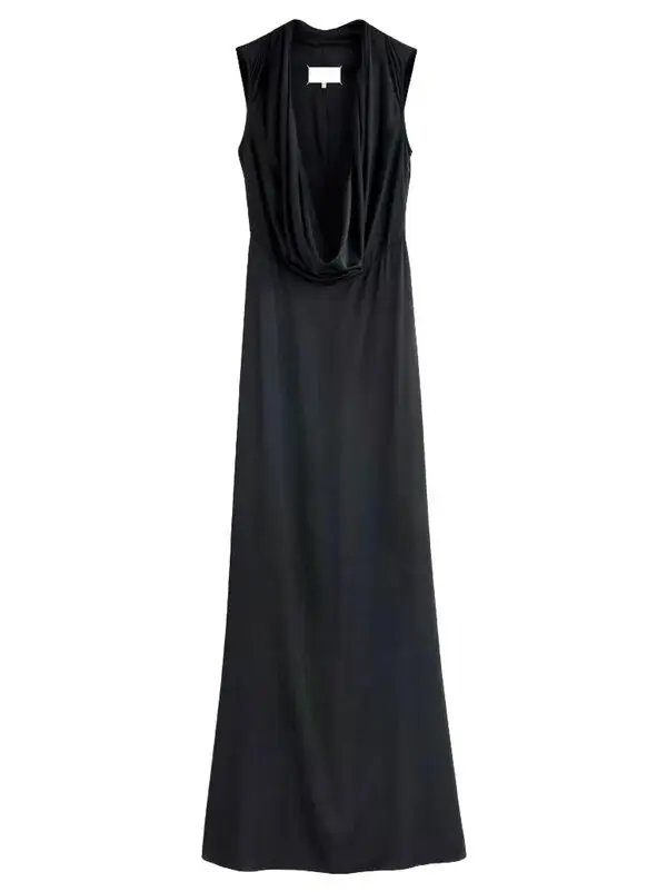MAISON MARGIELA Cowl-neck Maxi Dress - Black