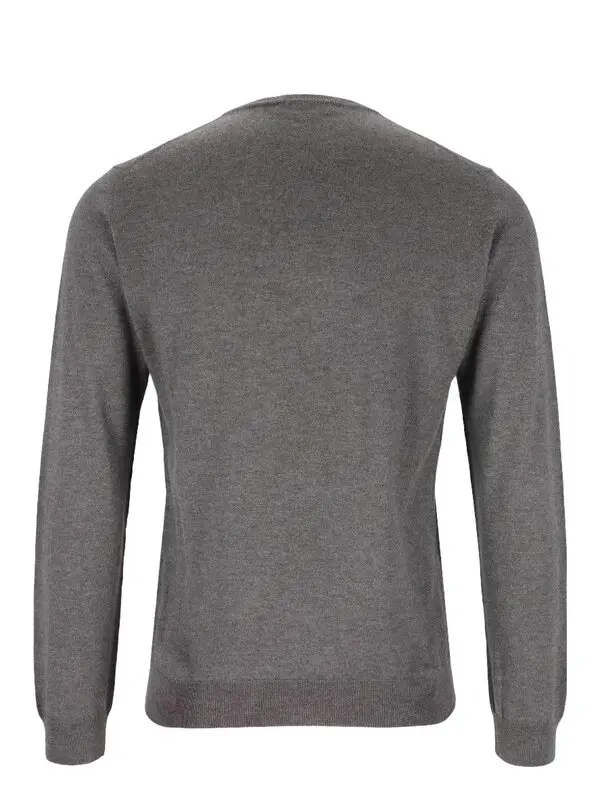 Al Duca D'aosta Crew-neck Fine-knit Sweater - Grey