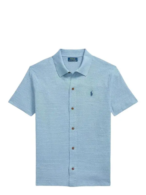 Polo Ralph Lauren Logo-embroidered Short-sleeve Shirt - Blue