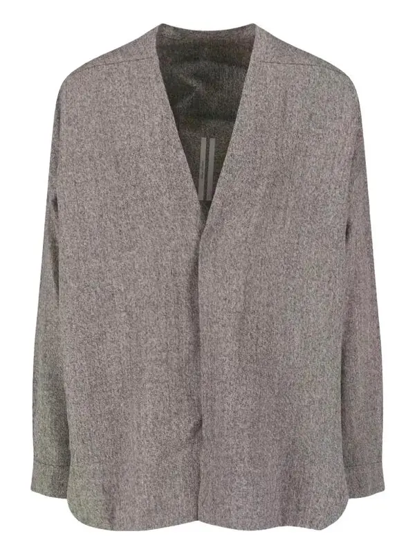 Rick Owens Lido Larry Wool Shirt - Grey