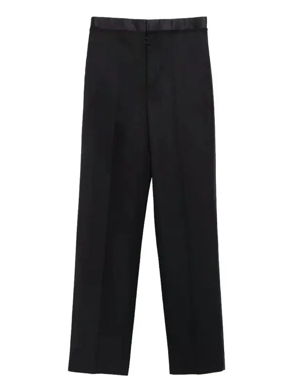 MAISON MARGIELA Taped Wool Trousers - Black