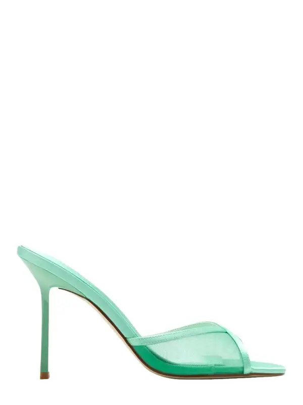 Femme La Iman Mesh-panel Sandals - Green