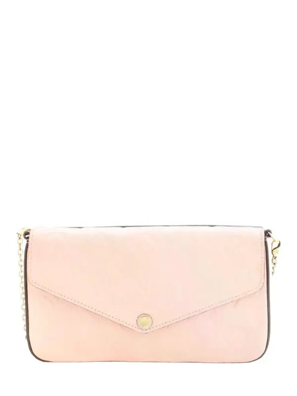 LOUIS VUITTON Felicie Pochette Monogram Empreinte Leather Crossbody Bag - Pink