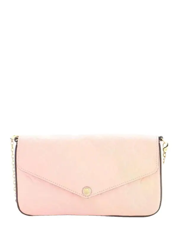 LOUIS VUITTON Felicie Pochette Monogram Empreinte Leather Crossbody Bag - Pink