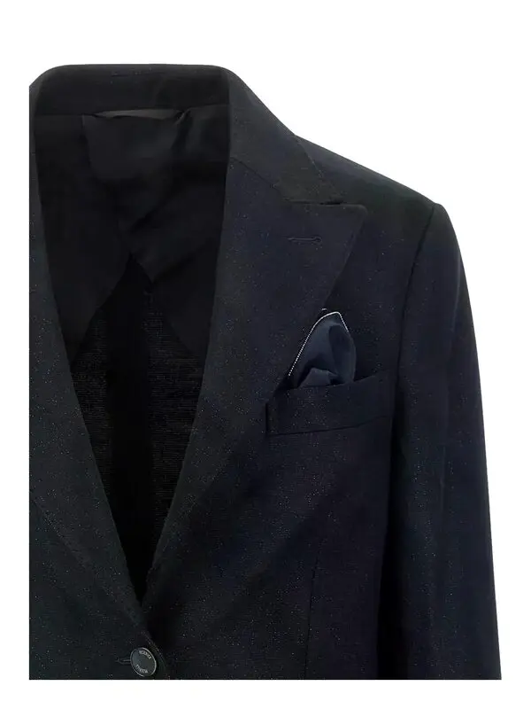 Peserico Punto Luce Single-breasted Blazer - Black