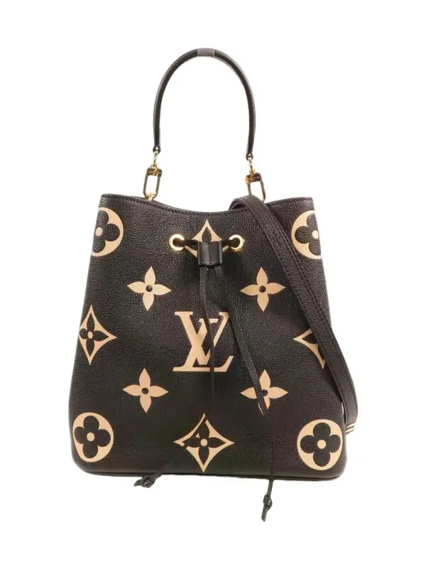 LOUIS VUITTON Mm Monogram Empreinte Neo Noe Tote Bag - Black