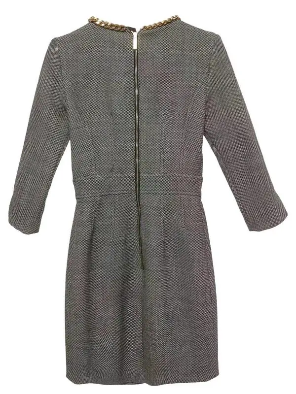 Elisabetta Franchi Chain-detail Mini Dress - Grey