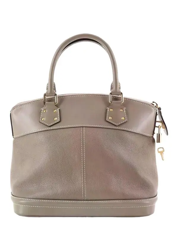 LOUIS VUITTON Suhali Lockit Handbag Leather Pm Tote Bag - Grey