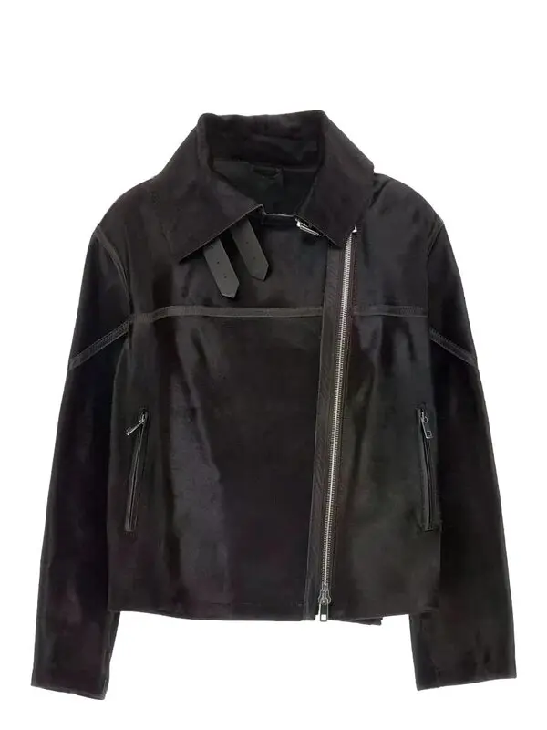 DESA 1972 Zip-fastening Biker Jacket - Brown