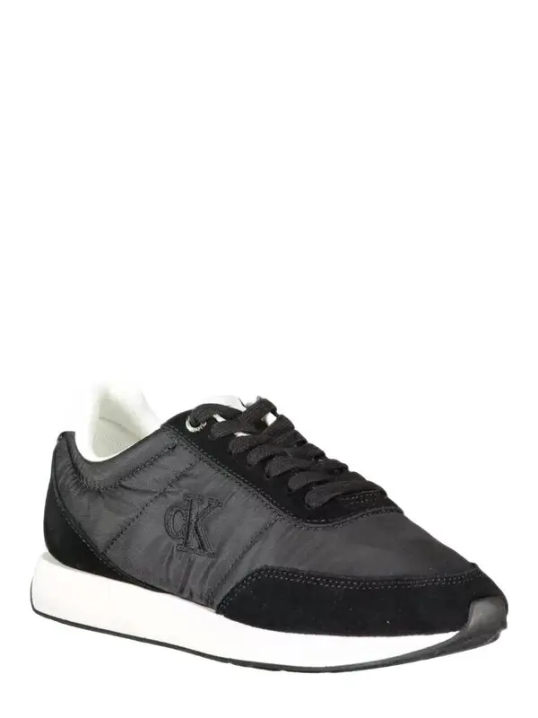 Calvin Klein Suede-panelled Sneakers - Black