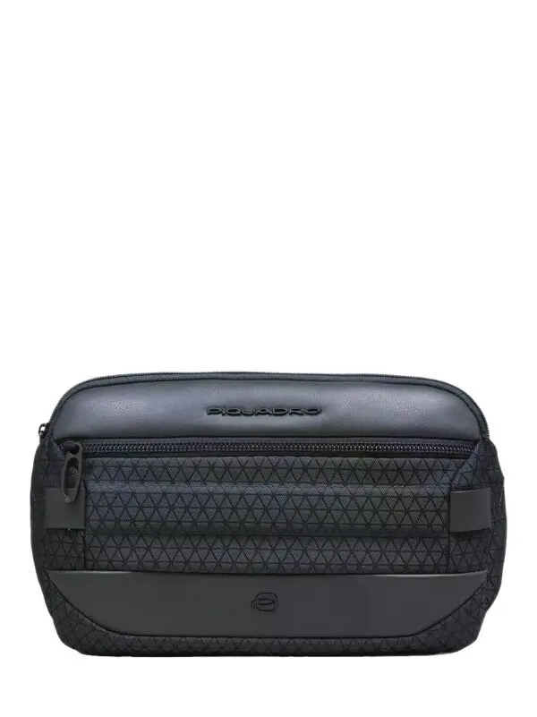 PIQUADRO Geometric-pattern Belt Bag - Blue