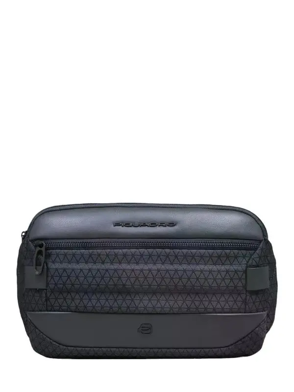 PIQUADRO Geometric-pattern Belt Bag - Blue