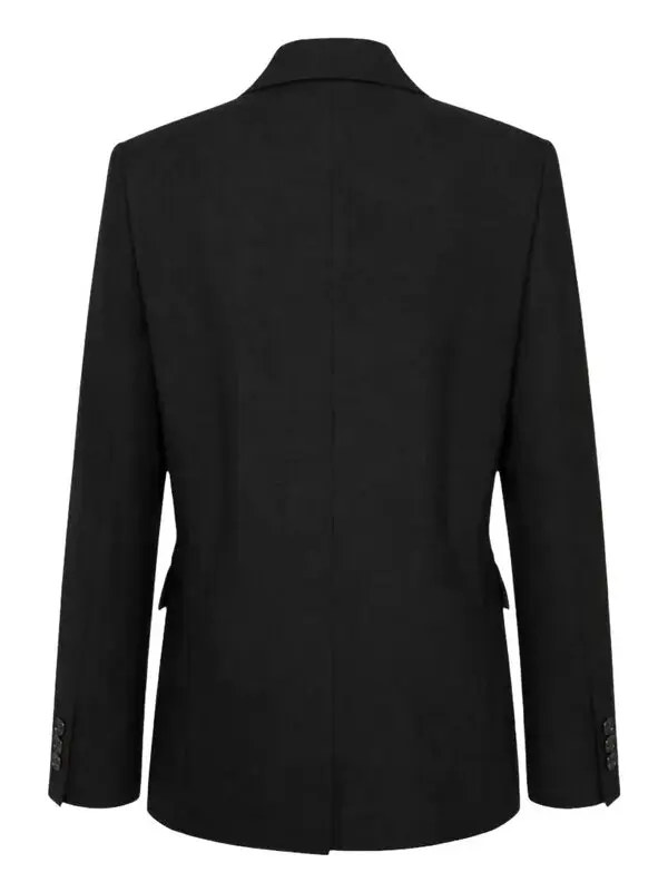 Comme Des Garçons Tropical Peter Pan Collar Blazer - Black