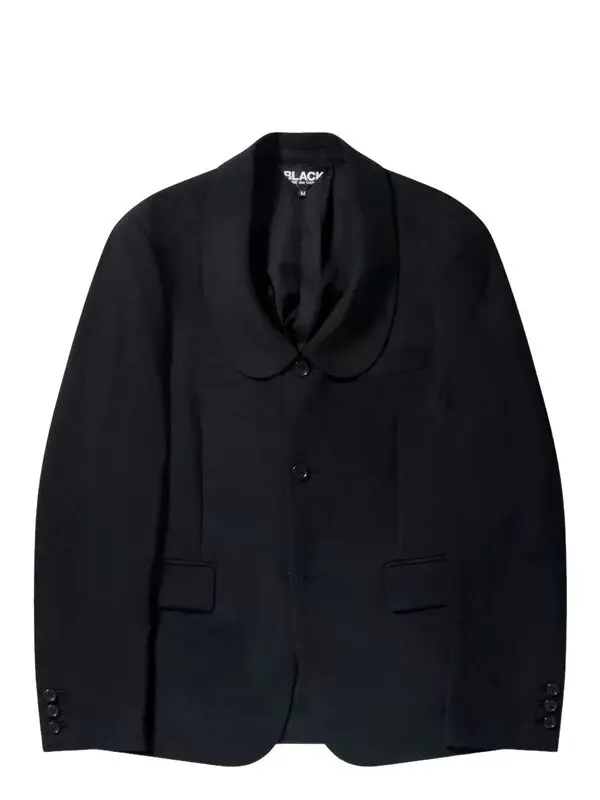 Comme Des Garçons Peter Pan-collar Blazer - Black