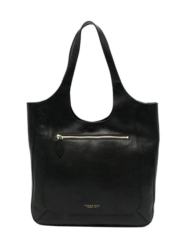 THE BRIDGE Zip-pocket Shoulder Bag - Black