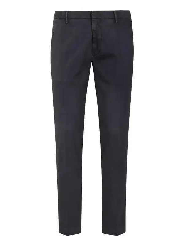 ENTRE AMIS Straight-leg Chino Trousers - Blue