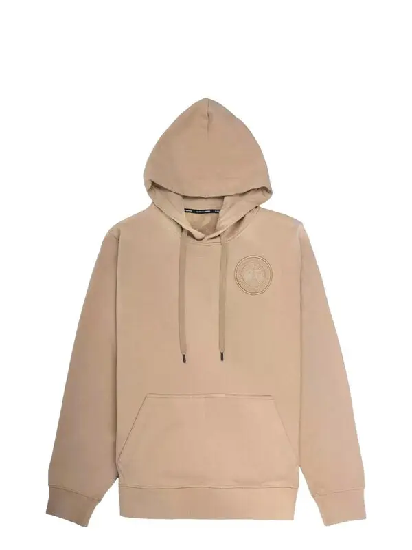 Canada Goose Huron Logo-embroidered Hoodie - Neutrals