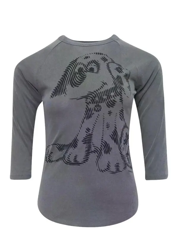 OPEN YY Dalmatian Doodle-print T-shirt - Grey