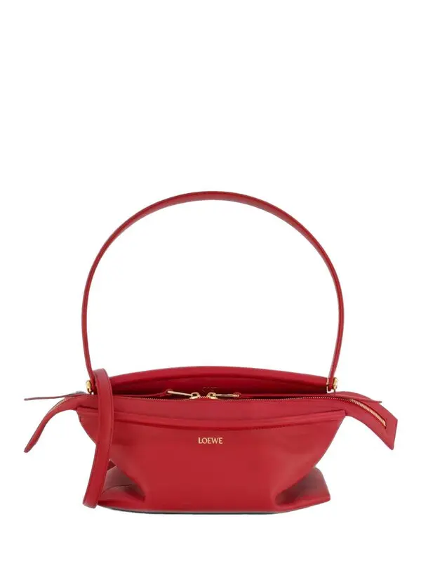 Loewe Small Whisker Leather Tote Bag - Red
