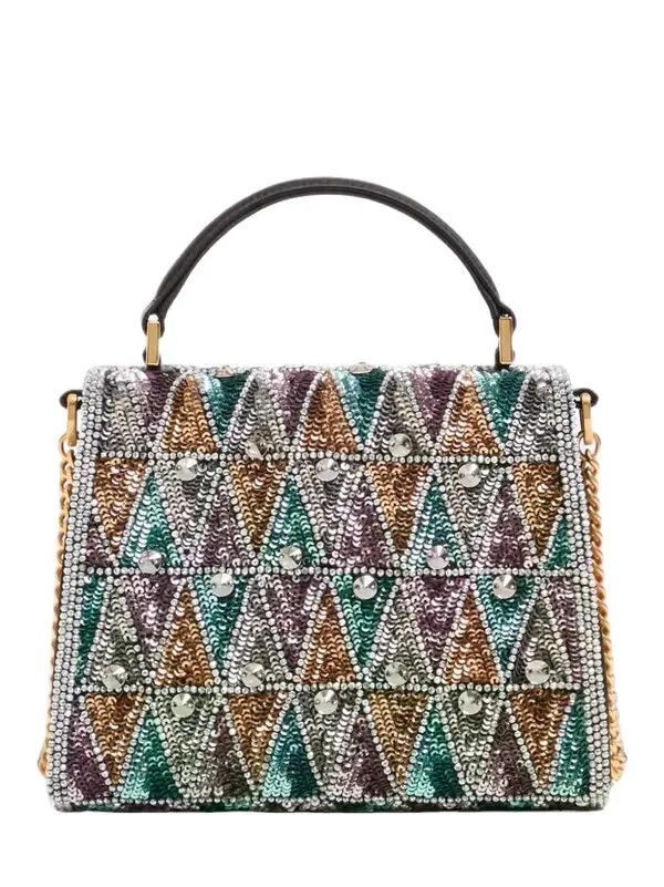 Valentino Garavani Vsling Mini Embroidered Handbag - Black