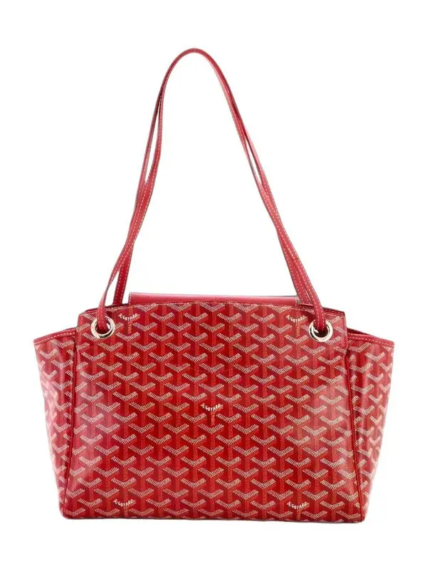 Goyard Rouette Bag Coated Canvas Pm Shoulder Bag - Red