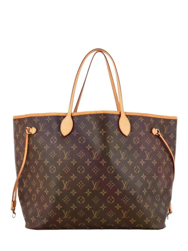 LOUIS VUITTON Neverfull Monogram Canvas Gm Tote Bag - Brown