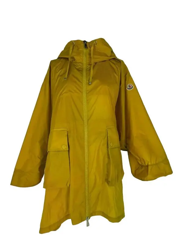 Moncler Printseps High-low Raincoat - Yellow