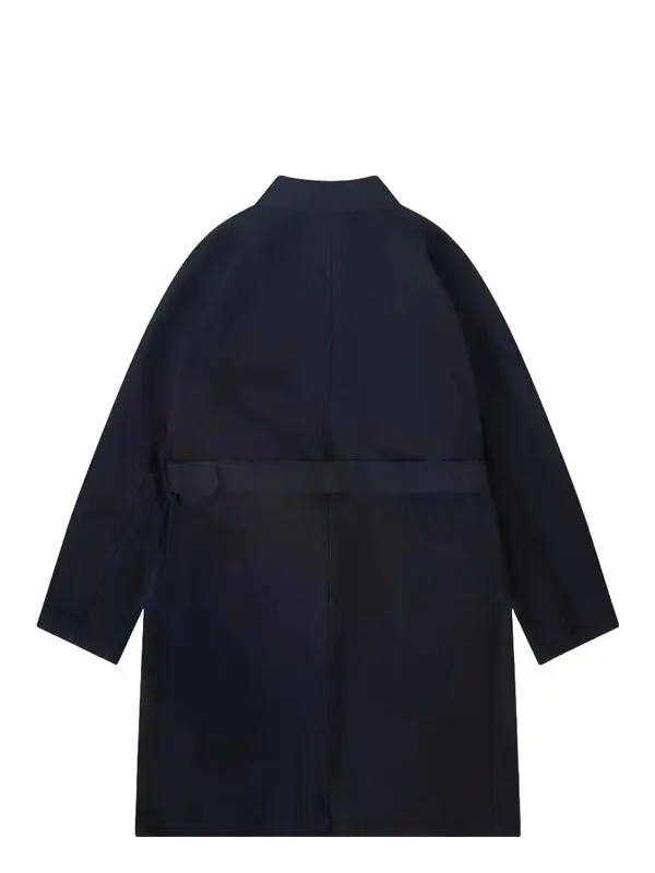 Comme Des Garçons Belted Car Coat - Blue