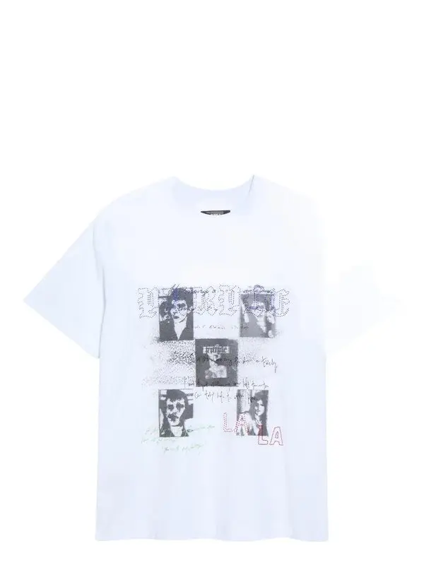 PURPLE BRAND Textured Jersey Ss Tee - White